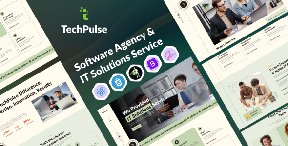 TechPulse - Software Agency & IT Solutions Service React JS Template by UIAXIS